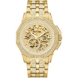 Bulova Octava Herren Golduhr 98A292