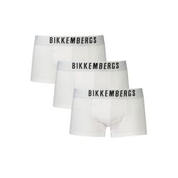 Bikkembergs Wei&szlig;e Polyester Herren Boxer