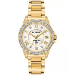 Bulova Marine Star Damen Gold Uhr 98R235