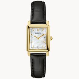 Bulova Sutton Damen Schwarz Uhr 97P166