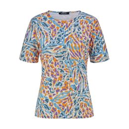 Peter Hahn - Shirt mit Rundhals-Ausschnitt, blau, Gr. 42 / M - Baumwolle