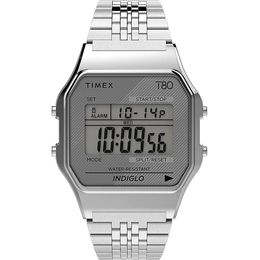 Timex T80 Unisex Silberne Uhr TW2R79300