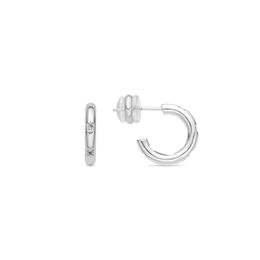 Luxenter Ohrringe mit 14,5 mm Durchmesser, silberfarben und mit Zirkonia &ndash; Sisah