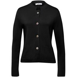 Peter Hahn - Strick-Blazer, schwarz, Gr. 42 / M - Schurwolle