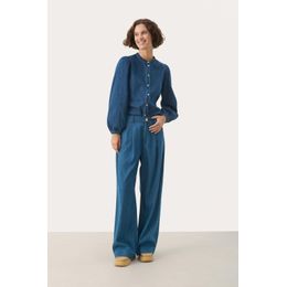 PART TWO Casual Hose Gerade Passform Medium Blue denim