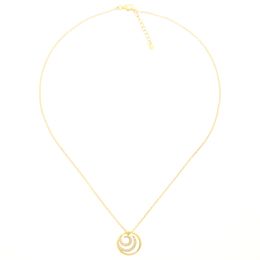 Orphelia 'Elaine' Damenkette aus 925 Sterling Silber mit Anh&auml;nger - Gold ZH-7084/2