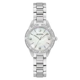 Bulova Sutton Petite Silber Damen Armbanduhr 96R253