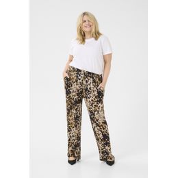 Kaffe Casual Hose Loose fit Leopard Print