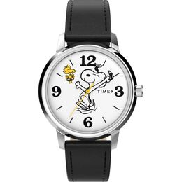 Timex Peanuts Marlin Unisex Uhr Schwarz TW2Y19900
