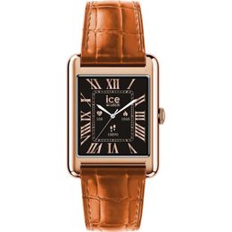 Ice Watch Ice Smart Tk 2.0 - Rose-gold - Cognac Croco Braun Unisex Armbanduhr 025383 -
