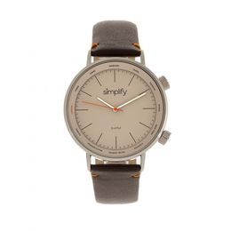 Simplifiez la montre &agrave; bracelet en cuir 3300