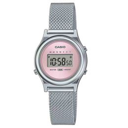 Casio Casio Collection Vintage Silber Damen Armbanduhr LA700WEM-4AEF