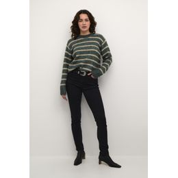 Kaffe Strickpullover Regular fit white green