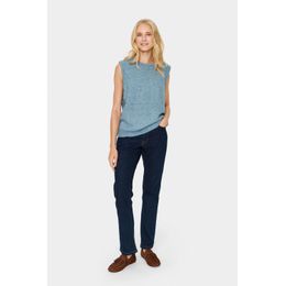 Saint Tropez Strickweste ZanettSZ Strickweste Gerade Passform
