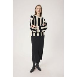 Soaked in Luxury Strickpullover SLBriony Strickpullover Baggy fit black offwhite