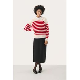 PART TWO Strickpullover Relaxed fit white red