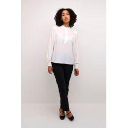 Kaffe Langarm-Bluse Regular fit Chalk white