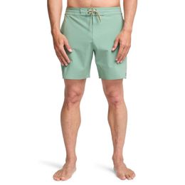 Boardshorts Billabong "Wategos Low Tide", Herren, Gr. 32(M), gr&uuml;n (gr&uuml;n ash), Obermaterial: 72% Polyester, 20% Baumwolle, 8% Elasthan., Hosen