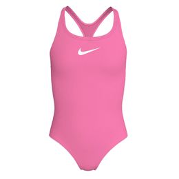 Badeanzug Nike "RACERBACK ONE PIECE", Damen, Gr. L (152/158), N-Gr, pink (pink glow), Jersey, Obermaterial: 80% Nylon, 20% Elasthan, Badeanz&uuml;ge Badeanzug, f&uuml;r M&auml;dchen, schnell trocknendes Material