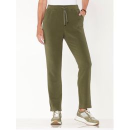 Fleecehose Classic Basics, Damen, Gr. 38, Normalgr&ouml;&szlig;en, oliv, 100% Polyester, unifarben, Hosen Fleecehose