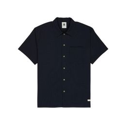 Kurzarmhemd Element "Coolmax Seer", Herren, Gr. M, US-Gr&ouml;&szlig;en, blau seersucker stripes, Obermaterial: 46% Polyester, 33% Polyester, 21% Polyester., Hemden