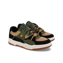 Schn&uuml;rschuh DC Shoes "Construct", Herren, Gr. 12,5(46,5), gr&uuml;n (braun, olive), Obermaterial:54.6% Leder, 20.9% Synthetikmaterial, 25.5% Polyester., Schuhe Schn&uuml;rschuh