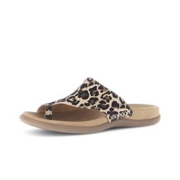 Zehentrenner Gabor "Zehentrenner", Damen, Gr. 36, beige, Schuhe Zehentrenner