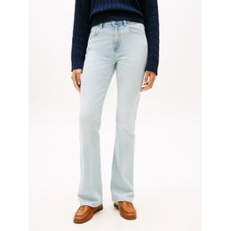 Bootcut-Jeans Tommy Hilfiger "DNM TAM BOOTCUT RW", Damen, Gr. 33, L&auml;nge 30, tam, Denim/Jeans, Obermaterial: 99% Baumwolle, 1% Elasthan, unifarben, regular fit, Jeans