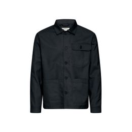 Hemdjacke Casual Friday "Hemdjacke CFEvans", Herren, Gr. L, blau (schwarz navy), Obermaterial: 80% Polyester PES. 20% Viskose CV., Jacken