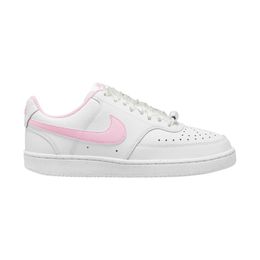 Sneaker Nike Sportswear "Nike Court Vision Low", Damen, Gr. 36,5, wei&szlig;, pink foam, Synthetik, Schuhe Sneaker, inspiriert vom Design des Nike Air Force