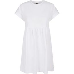 Shirtkleid Urban Classics "Urban Classics Damen Ladies Organic Empire Valance Tee Dress", Damen, Gr. L, US-Gr&ouml;&szlig;en, wei&szlig;, 100% Baumwolle, unifarben, loose fit, Rundhals, Kleider Shirtkleid