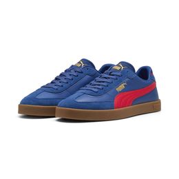 Sneaker Puma "Puma Club II Era Sneakers Erwachsene", Damen, Gr. 38,5, clyde royal rot blau, Obermaterial: Kuhleder, Synthetik, Leder. Futter: Textil, Synthetik. Innensohle: Textil. Laufsohle: Gummi, Schuhe Sneaker