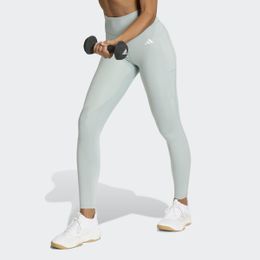Trainingstights adidas Performance "OPTIM&Eacute; ESSENTIALS STASH POCKET LEGGINGS, KOMPLETTE L&Auml;NGE", Damen, Gr. XL, N-Gr, wonder sage, normal, gr., Obermaterial: 85% Polyester, 15% Elasthan, Hosen