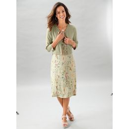 Shirtjacke Inspirationen "Bolero", Damen, Gr. 36, gr&uuml;n (pistazie), 95% Viskose, 5% Elasthan, unifarben, Shirts Shirtjacke