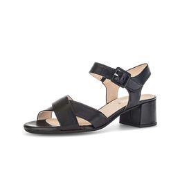 Riemchensandale Gabor "Riemchensandale", Damen, Gr. 42,5, schwarz, Schuhe Riemchensandale