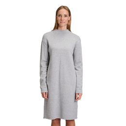 Strickkleid Betty Barclay "Damen mit Stehkragen", Damen, Gr. 36, Normalgr&ouml;&szlig;en, grau (light silber melange), Strick, Obermaterial: 55% Viskose, 30% Polyester, 15% Polyamid, figurumspielend lang, Kleider Strickkleid