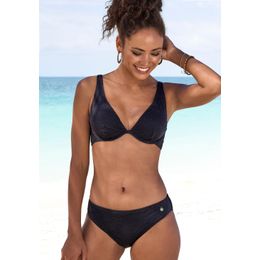 Bikini-Hose Lascana "Fay", Damen, Gr. 34, N-Gr, schwarz, Obermaterial: 94% Polyamid, 6% Elasthan. Futter: 90% Polyester, 10% Elasthan, Strukturmuster, Badehosen Bikini-Hose, aus eleganter Strukturware