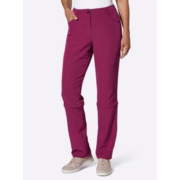 Funktionshose Classic Basics, Damen, Gr. 38, Normalgr&ouml;&szlig;en, lila (malve), 92% Polyester, 8% Elasthan, unifarben, Hosen Funktionshose