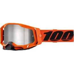 100 Percent Racecraft 2 Neon Orange, Crossbrille verspiegelt