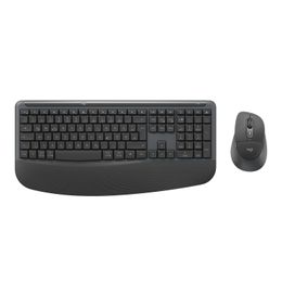 Logitech Signature Comfort Plus Combo MK880 for Business kabelloses Tastatur-Maus-Set - QWERTZ DE - grafit