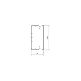 Tehalit Leitungsf&uuml;hrungskanal LF 60x150mm vw LF6015009016 ; Hager (5215099)