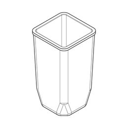 Hansgrohe XtraStoris Abfalleimer 12x12x22 (87697000)