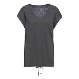 Gina Damen T-Shirt mit Knotendetail