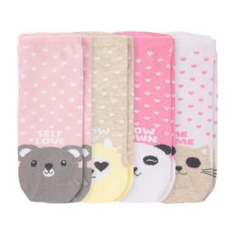 Topolino 4 Paar M&auml;dchen Sneaker-Socken im Set
