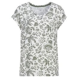 Gina Damen T-Shirt mit Allover-Print