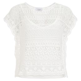 Gina Damen Spitzenbluse mit Top