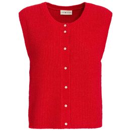 Gina Damen Strickweste mit Knopfleiste