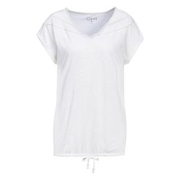Gina Damen T-Shirt mit Knotendetail