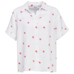 Gina Damen Musselin-Bluse mit Stickerei