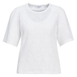 Gina Damen T-Shirt mit Ajour-Muster